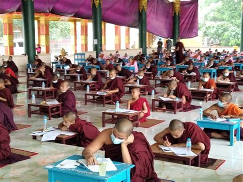 မြောင်းမြမြို့၌ အစိုးရဓမ္မာစရိယ၊ ပါဠိပထမပြန် ငယ်၊လတ်၊ကြီး နှင့် အခြေပြုမူလတန်းစာမေးပွဲ ဖြေဆိုသည့