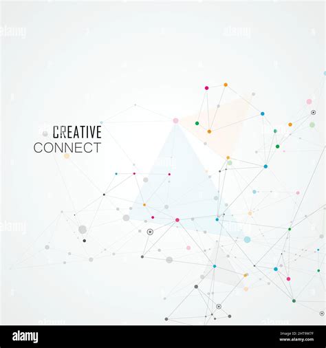 Creative Connection With Points And Lines Abstract Network Structure