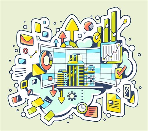 Premium Vector Business Graphics Of Statistics Analysis