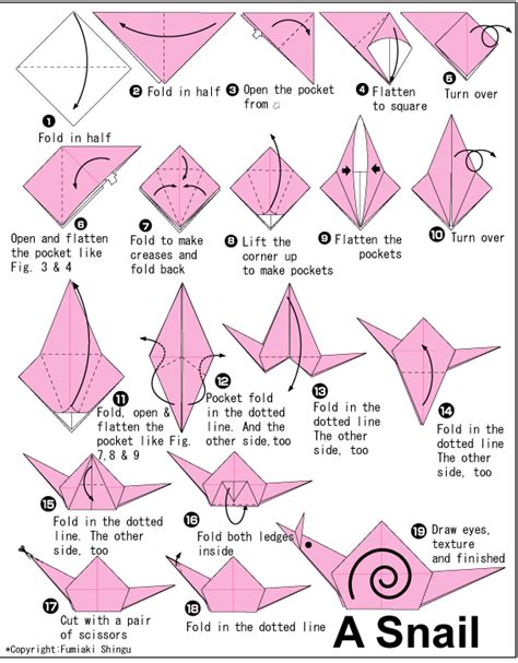 Diy Paper Snail Craft Tutorial Usefuldiycom Origami Shell With Diagram