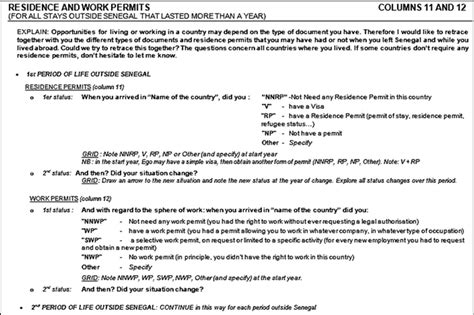 2 Mafe Senegal Biographical Questionnaire Module On Legal Statuses