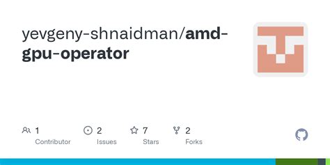 GitHub Yevgeny Shnaidman Amd Gpu Operator