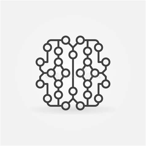 Human Brain Connections Outline Icons - Synapses Symbols Stock Vector ...