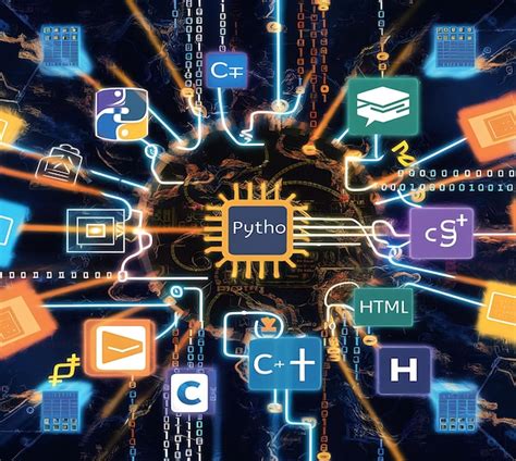 Programming Background Premium Ai Generated Image