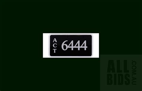 Act 4 Digit Number Plate 6444 Lot 1362113 Carbids