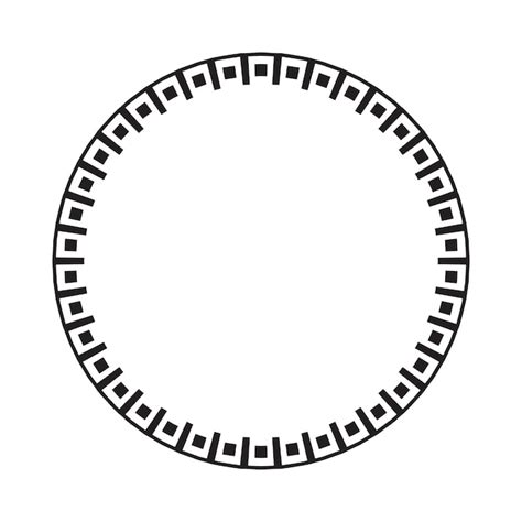 장식 빈티지 낙서 요소 디자인을 위한 원형 프레임 라운드 추상 테두리 디자인 모양 아이콘 프리미엄 벡터