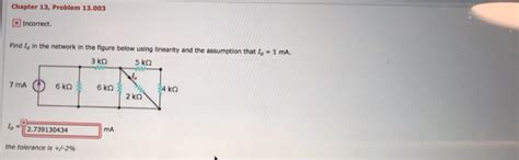 solved chapter 13 problem 13 003 incorrect find io in the