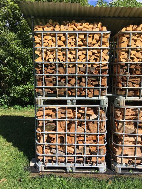 Firewood Storage From Ibc Cages 6 Steps With Pictures Instructables