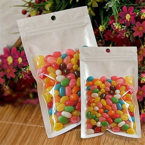 Zip Lock Resealable Bags 9x12cm 150g White Backing Clear Window With