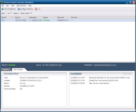 Convert Virtual Machines With VMware Converter