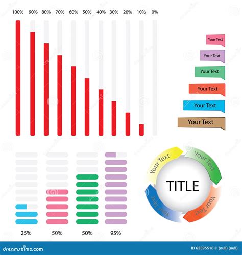 Infographic Elementspie Chart Stock Illustration Illustration Of