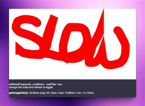 slow html canvas performance understanding chrome s