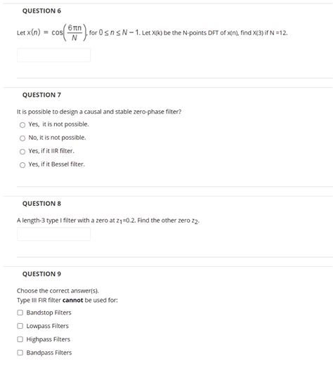 Solved Question 6 Let Xn Cos 6 πη N For 0 Sn Sn 1
