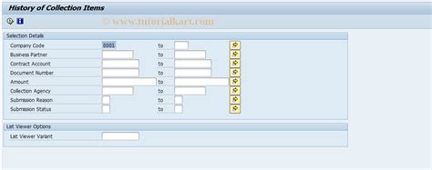 FP H SAP Tcode History Of Collection Items