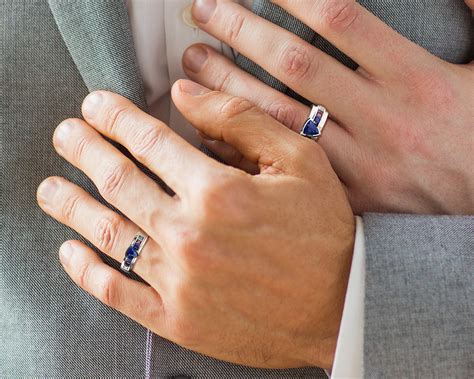 Sapphire Ring For Men Matching Wedding Bands Unique Wedding Rings Men