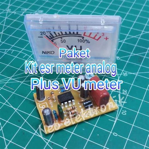 Jual Paket Kit Esr Meter Analog Modul Esr Meter Analog Plus Vu Meter Shopee Indonesia