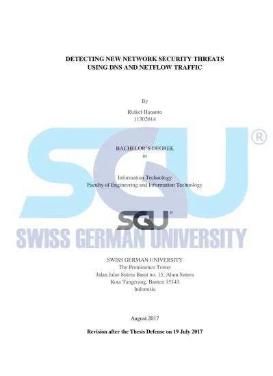 Detecting New Network Security Threats Using Dns And Netflow Traffic
