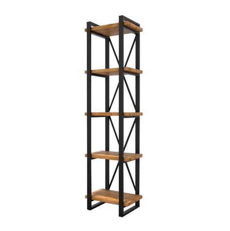 Купити Стелаж Лофт офісний вузький 180 50 35 см Полиці для книг та документів Стійки етажерки