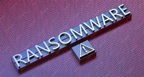 premium photo ransomware concept on backlit binary code background