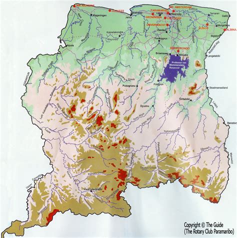 Keramiekworkshop Suriname Kaart Van Suriname