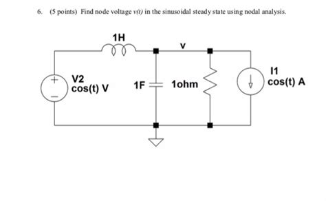 solved 5 5 points find current i t in the sinusoidal