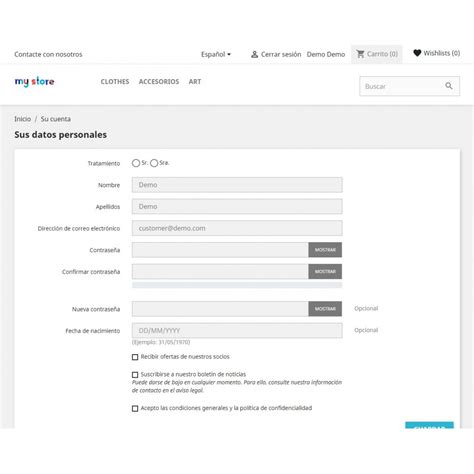Confirm Password Prestashop Module