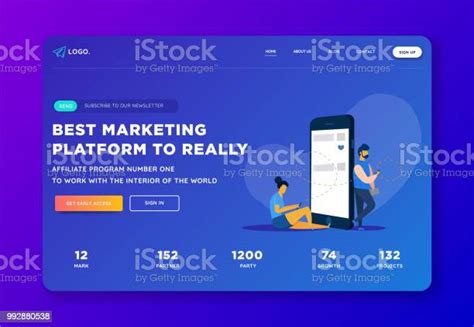 랜딩 페이지 디자인 크리에이 티브 웹사이트 템플릿입니다 비즈니스 애플 리 케이 션 마케팅 소셜 미디어 애플 리 케이 션 시간 및