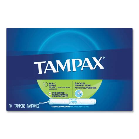 3pc Tampax Cardboard Applicator Tampons Super 10box