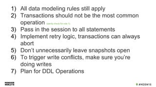 MongoDB World 2018 How And When To Use Multi Document Distributed Transactions PPT