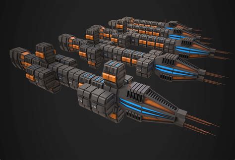 Modular Spaceship Six 3d Render Digital Art By Apuart Modular Spaceship Six 3d Render Digital Art By Apuart