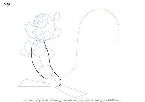 Step by Step How to Draw Pepé Le Pew from Looney Tunes DrawingTutorials101 com Drawing