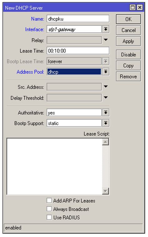 4 Cara Membuat DHCP Server Pada Router Mikrotik