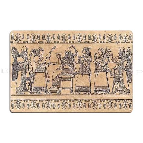 Ancient Sumerian Anunnaki Deities Enki Enlil And Anu Metal Sign £2841