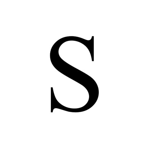 Capital Letter S