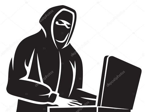 Computer Hacker Icon Stock Vector Tribaliumivanka