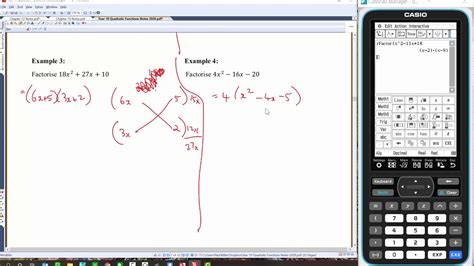 Factorising Trinomials Using The Cross Method Youtube