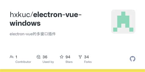 GitHub hxkuc electron vue windows electron vue的多窗口插件