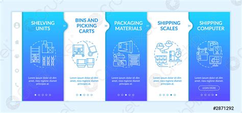 Storage Onboarding Vector Template Stock Vector Crushpixel