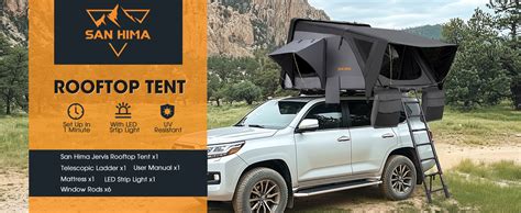 Sanhima Rooftop Tent Hard Shell Jervis Overland Aluminium