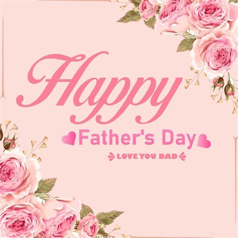 아버지의 날 타이포그래피 템플릿 프리미엄 벡터