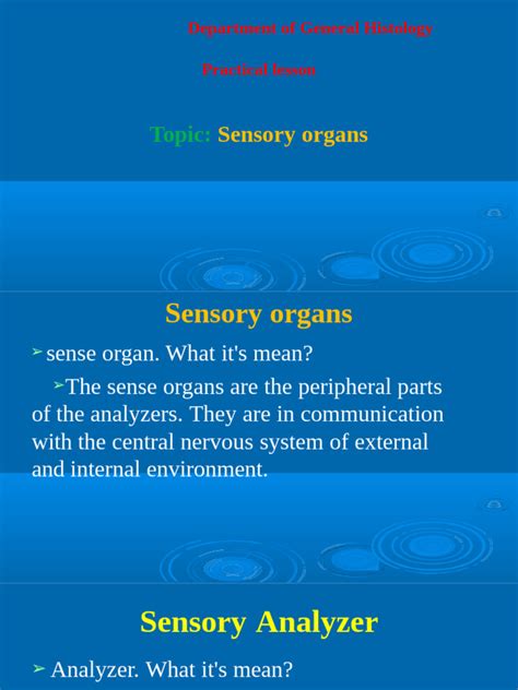 Unit 11 Histology Of Sensory Organs Pdf Ear Eye