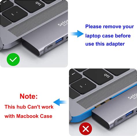 Selore Usb C Hub For Macbook Pro Adapter 6 In 2