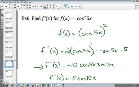 Derivative Chain Rule