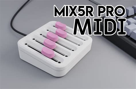 MIDI Mixer Controller For Audio DAW Volume And More Programmable USB MIX5R Pro With Deej