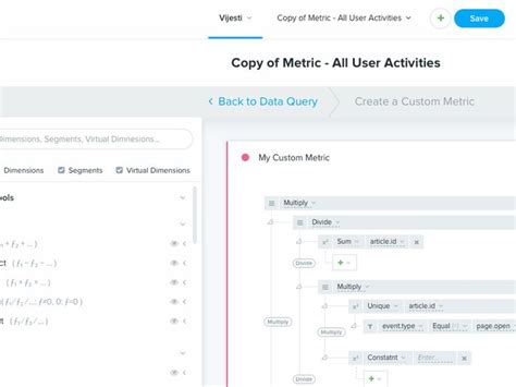 Metric Query Builder For Data Visualization