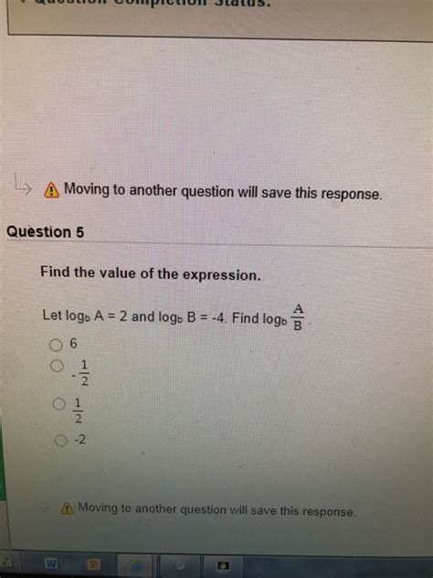 solved find the value of the expression let log b a 2