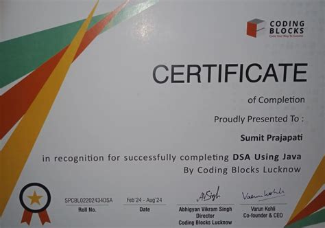 sumit prajapati on linkedin certification tech cse learning