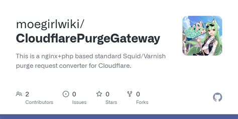 GitHub Moegirlwiki CloudflarePurgeGateway This Is A Nginx Php Based Standard Squid Varnish