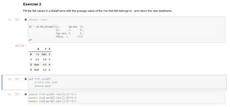 Solved Exercise Fill The NA Values In A DataFrame With The Chegg