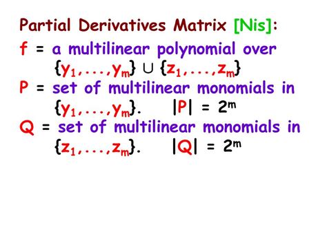 Ppt Multi Linear Formulas For Determinant And Permanent Are Of Super Polynomial Size